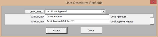 How to Upload Descriptive Flexfield (DFF) data to AP Invoice Lines Only
